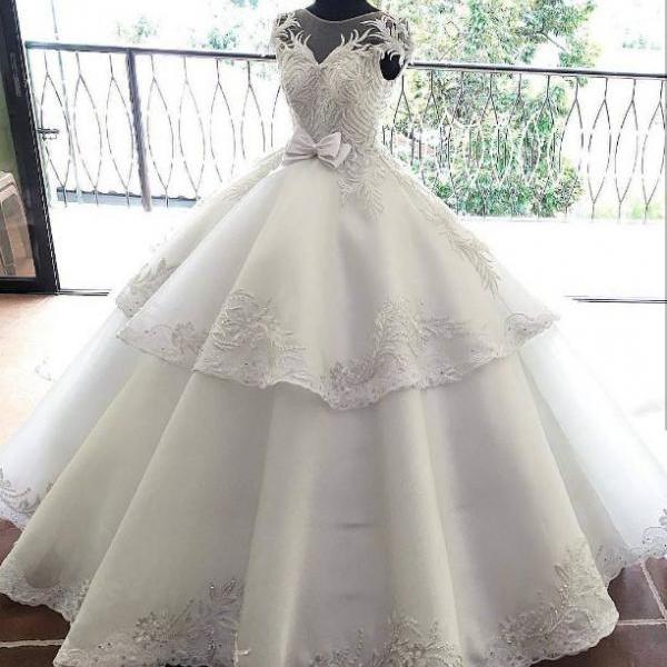 White Wedding Dresses, Lace Wedding Gowns, Princess Bridal Dress ...
